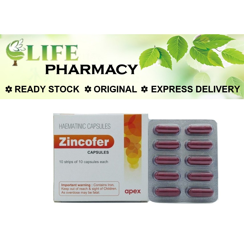 Zincofer 10 x 10's (1 box) [Expiry: 10/2026] | Shopee Malaysia
