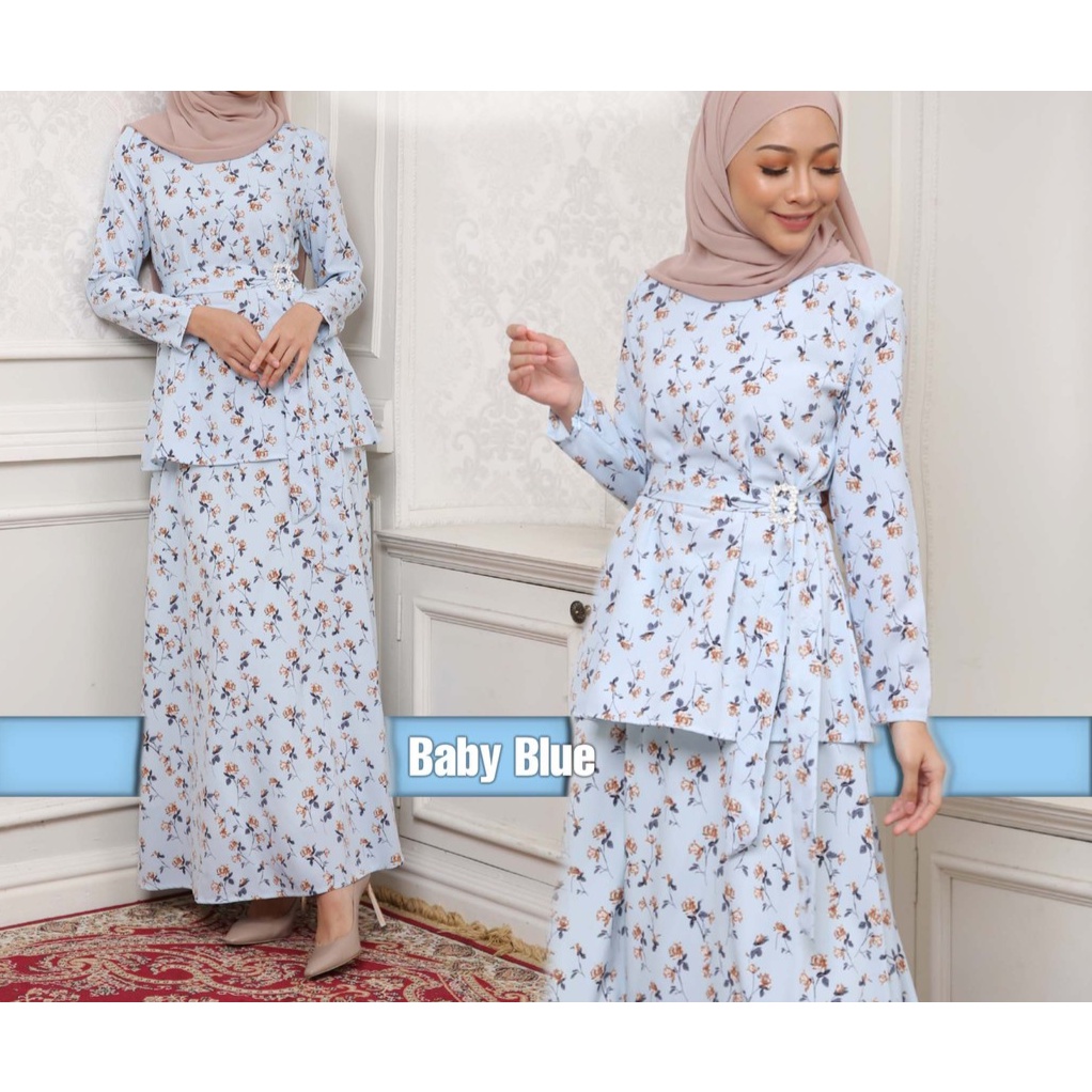 Baju Kurung Moden Polkadots Tema Retro 60an 70an Saloma P. Ramlee Corak ...