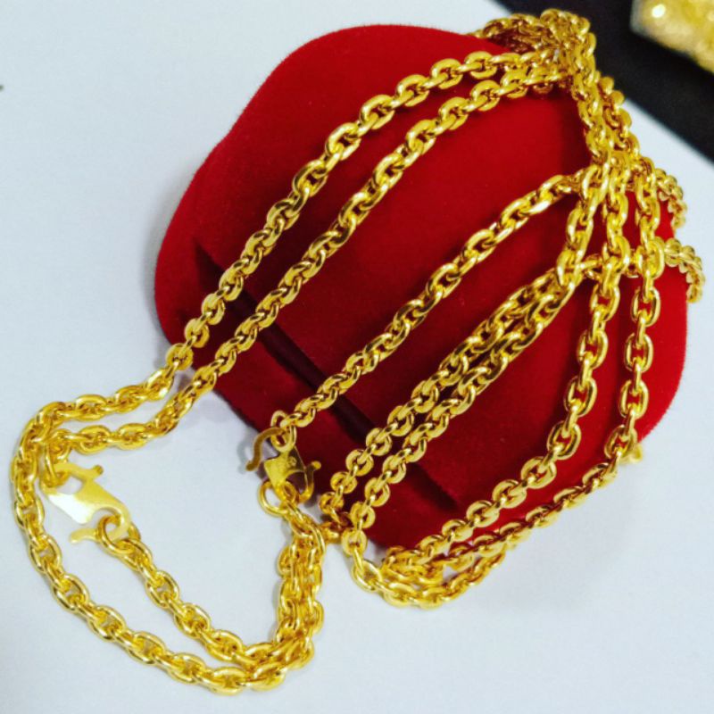 rantai leher sauh emas 916 | Shopee Malaysia