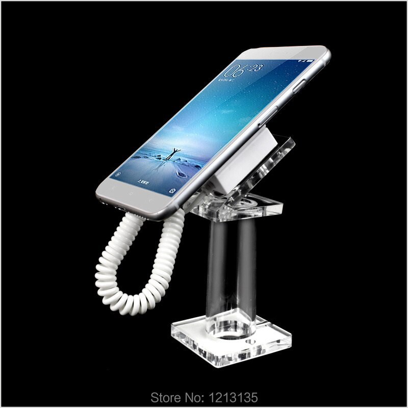 Hot sale fashion mobile cell phone anti-theft display rack holder clear ...