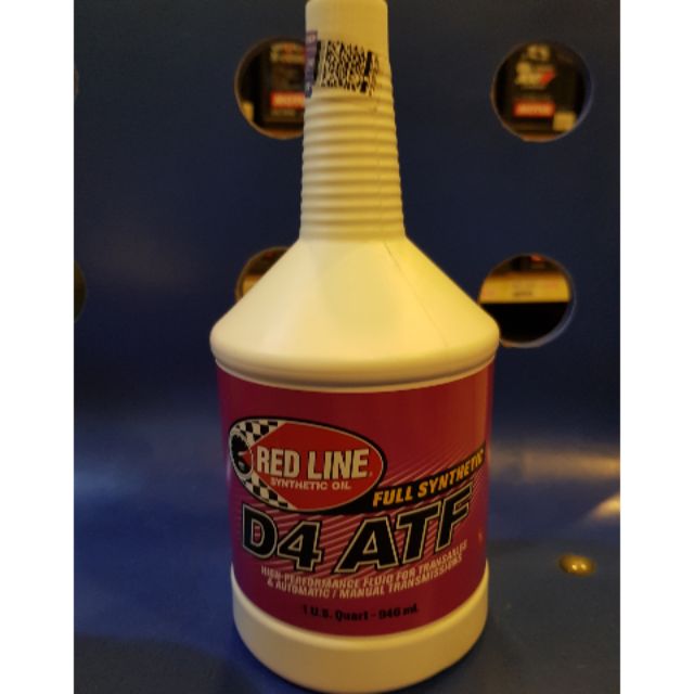 Redline Fully Syn ATF D4 Transmission Fluid Gear Oil 946ml | Shopee ...