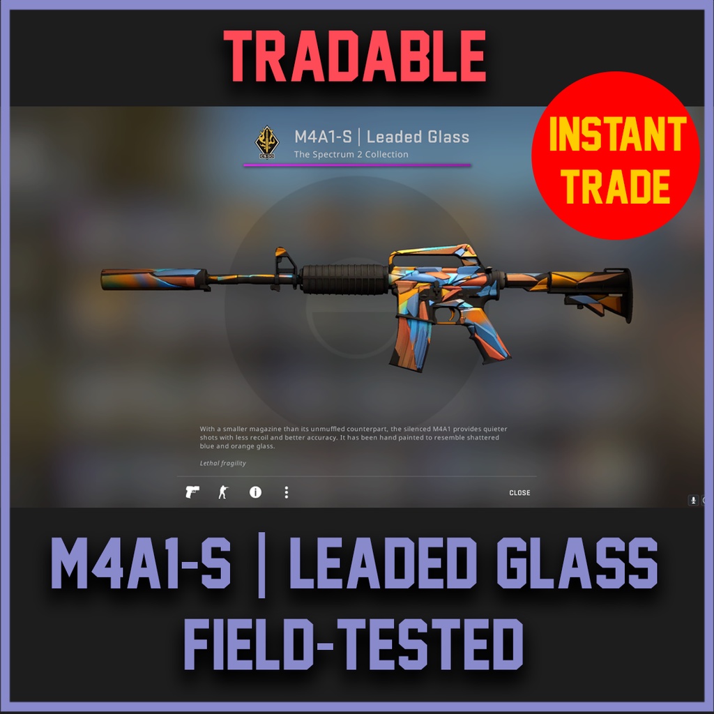 CSGO SKIN - M4A1-S | Leaded Glass | Shopee Malaysia