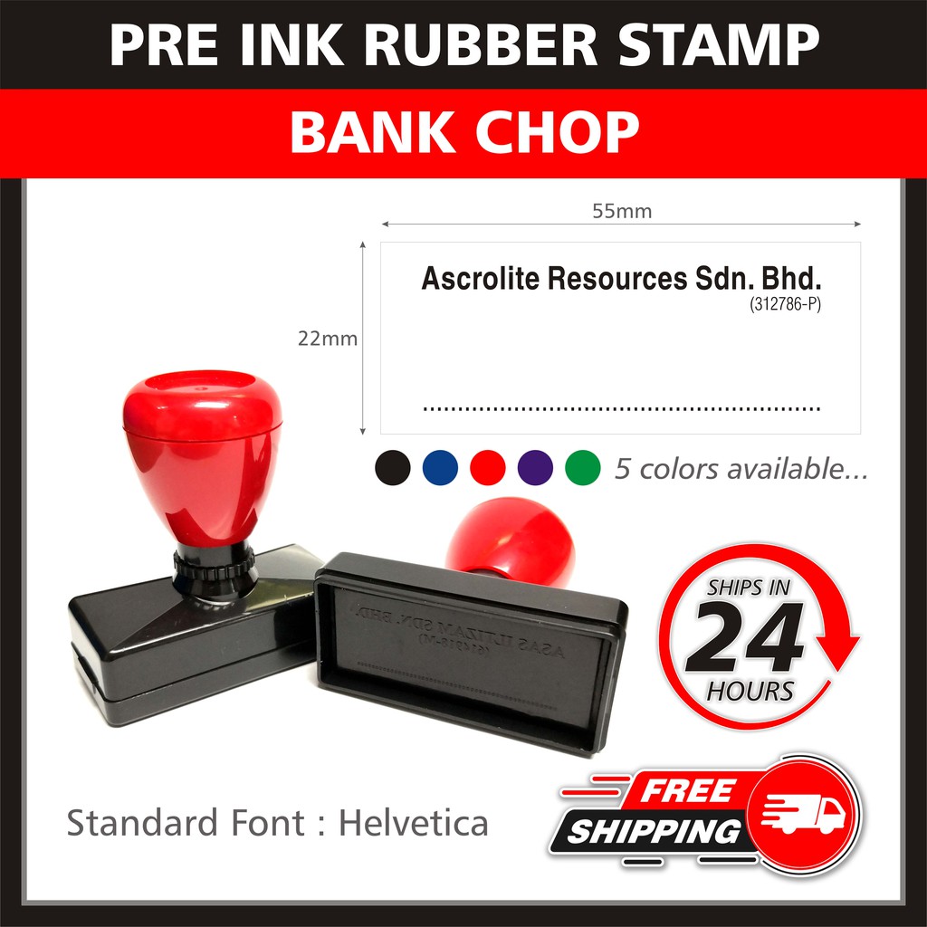 Rubber Stamp / Pre Ink Rubber Stamp / Self Ink Rubber Stamp / Bank Chop ...