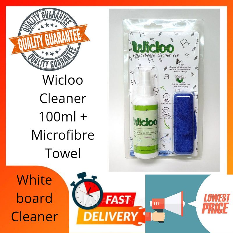 Wicloo Whiteboard Cleaner 100ml ( Clean Whiteboard Dirty Surface 200% ...