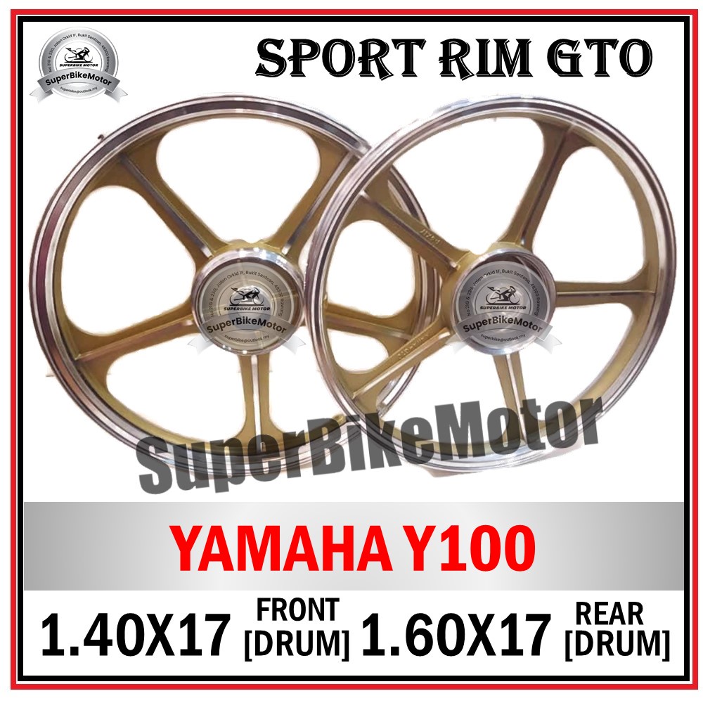 YAMAHA Y100 / Y110 - 5L GTO Sport Rim (With Bearing and Bush) 1.40X17 ...