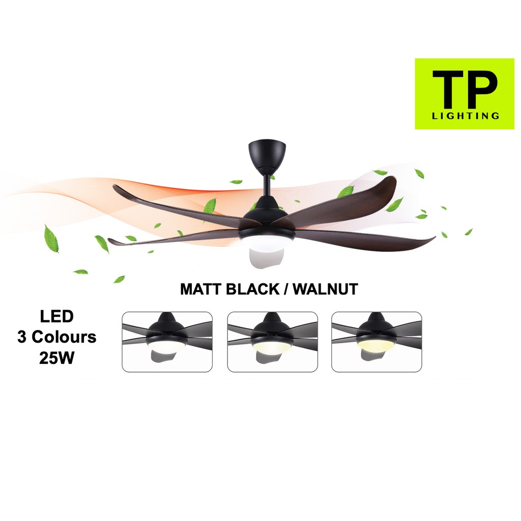 ALPHA Vannus - LUNA LED 5B 40 Inch 56 Inch DC Motor Ceiling Fan with 5 ...