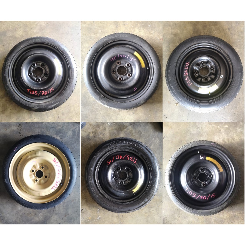 Spare Tyre 15 16 Inch Myvi Alza Kenari Satria Saga Wira Waja Persona ...