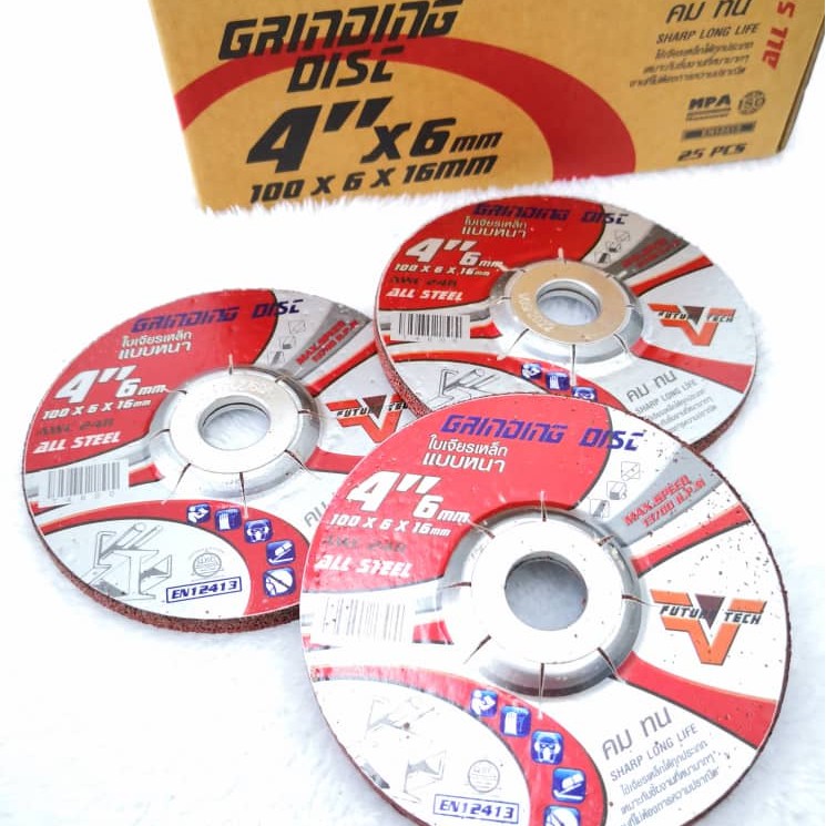 Future Tech 4" Grinding Disc 100 x 6 x 16mm / 7" Grinding Disc 180 x 6 ...