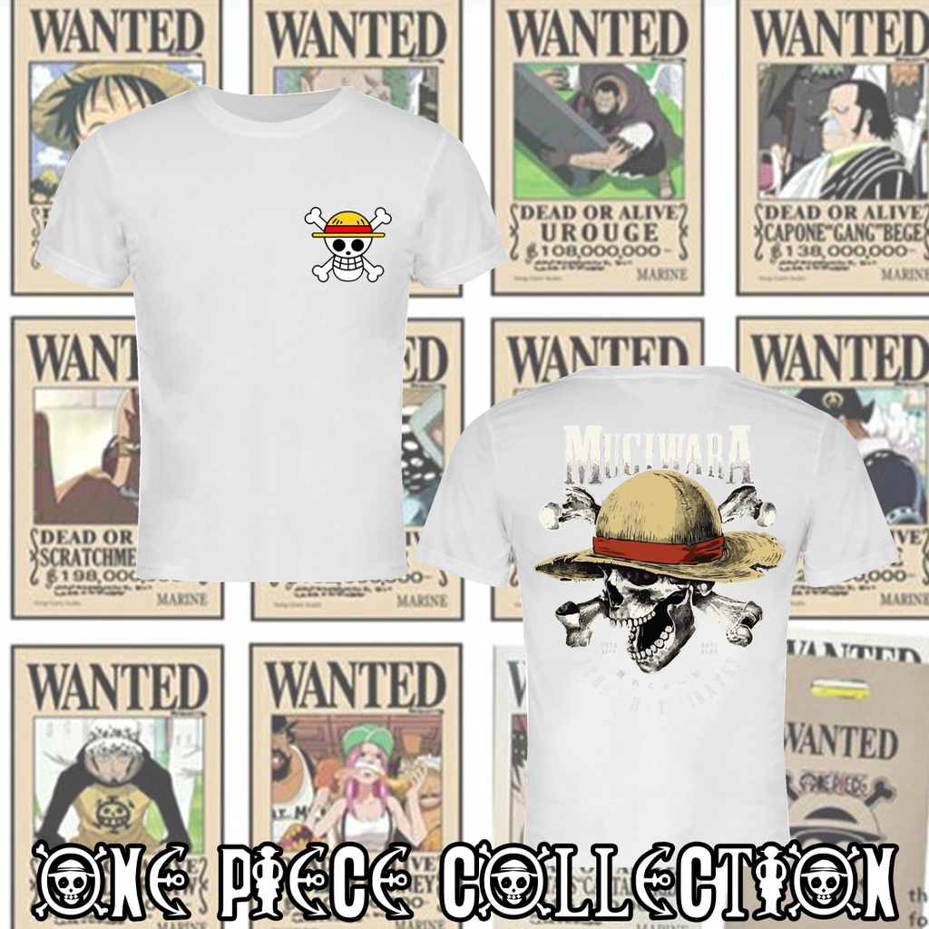 🔥promosi Hebat🔥luffy Mugiwara Men T Shirt Baju Lelaki Perempuan T Shirt
