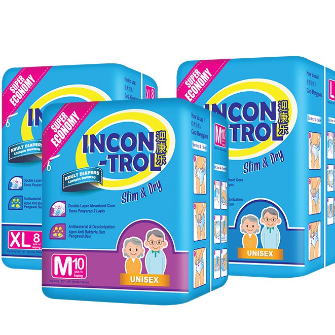 INCONTROL ADULT DIAPERS （M/L/XL） 迎康乐成人纸尿片（M/L/XL） | Shopee Malaysia