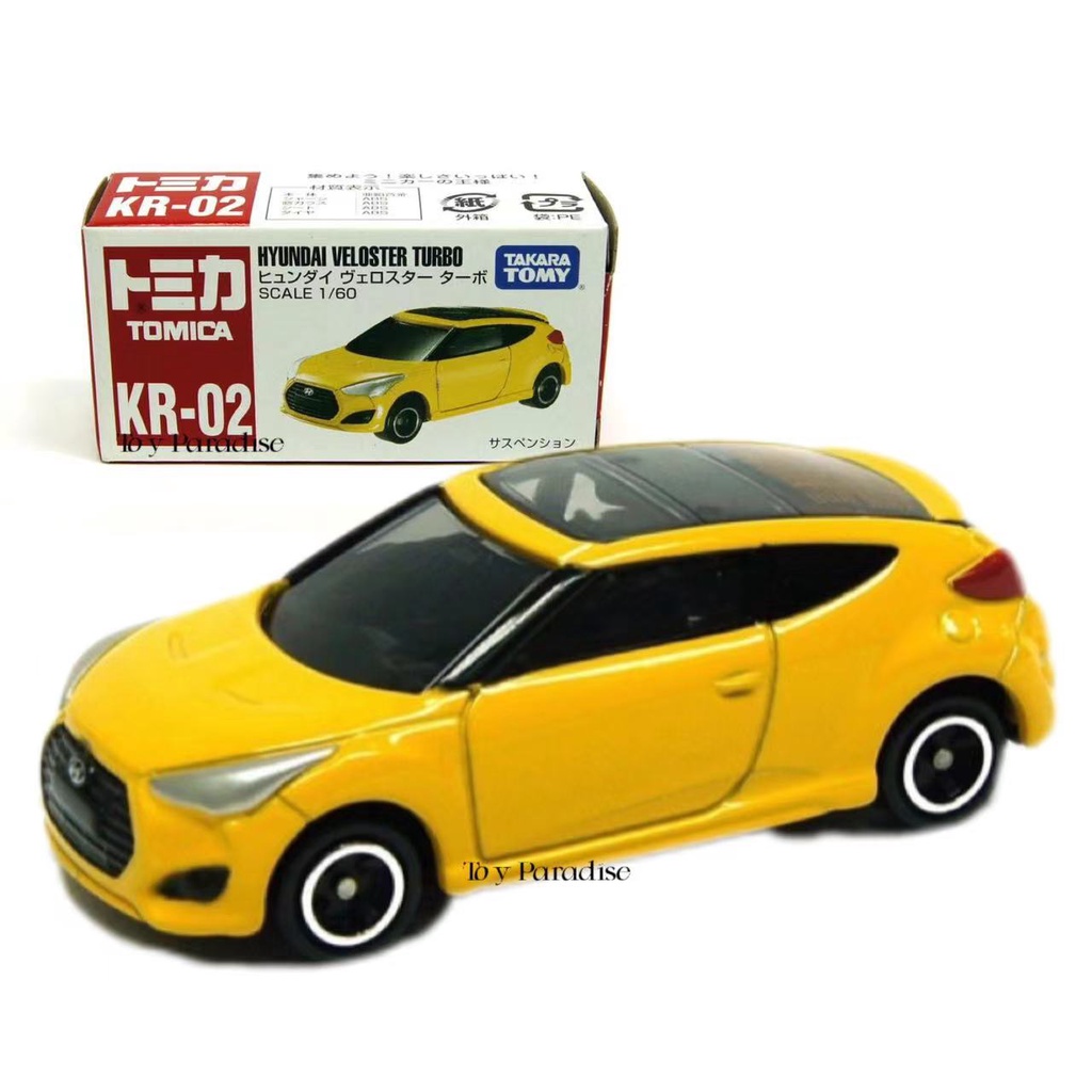 Original No.KR-02 Hyundai Veloster Turbo Scale 1/60 Tomica Takara Tomy ...
