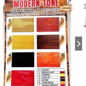 MODERN TONE Wood Paint Varnish Wood Shellac Syelek Kayu 450ML | Shopee ...