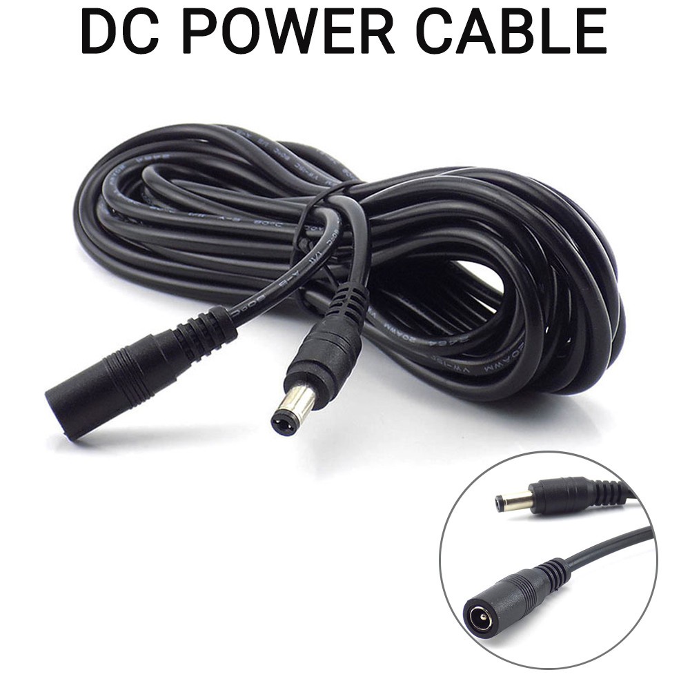 DC Extension Cable 3M 5M 10M 2.5mm /2.1mm x 5.5mm Female to Male Plug ...