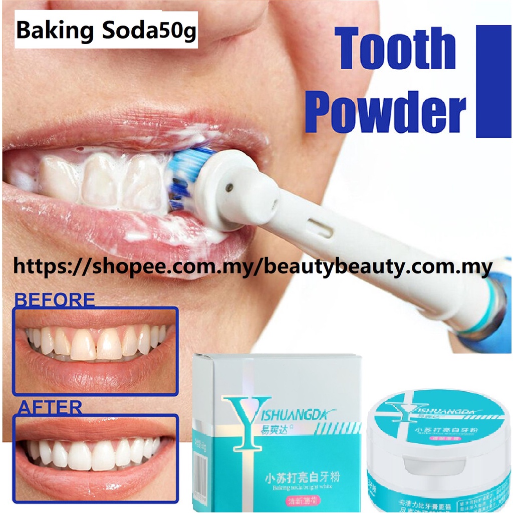 Mint Pearl Whitening Tooth Powder Anti-Bacterial Cleaning Tartar Remove ...