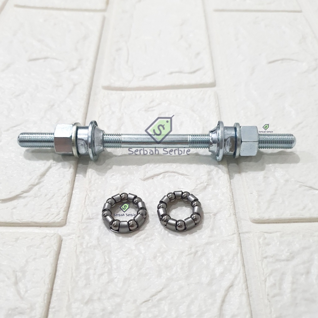 HITAM Small AS FRONT WHEEL BIKE NUT 13 DRAT 5/16 SET THICK PELOR BLACK CHROME TAIWAN FRONT HUB ...