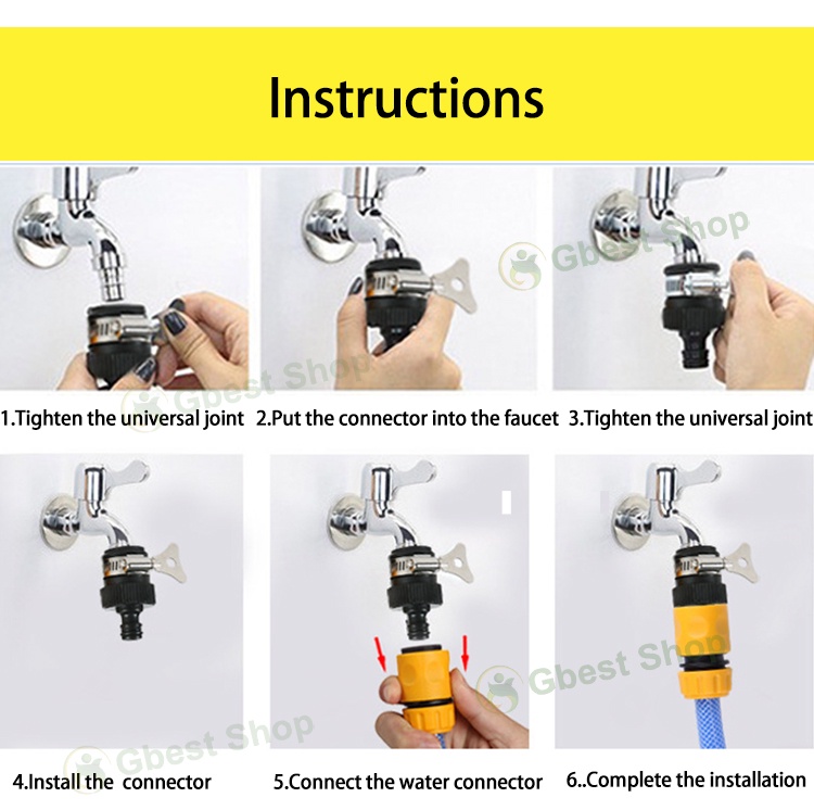 1/2"&3/4" Multi Pacifier Connector Garden Watering Hose pipe nozzle ...