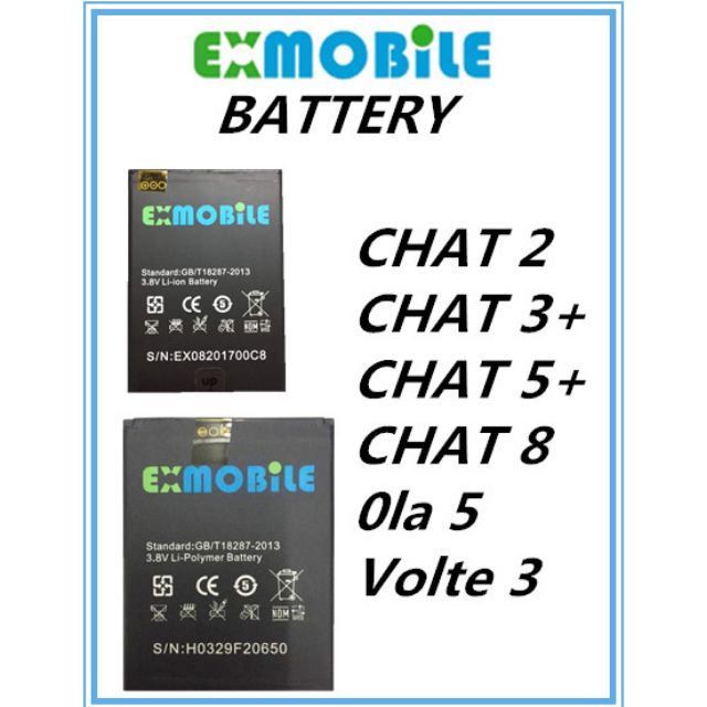 Exmobile Battery 100% Original (1 Months Warranty) | Shopee Malaysia