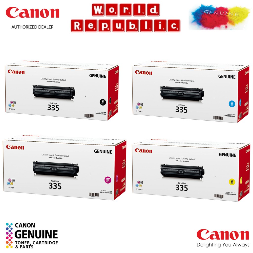 Canon Original Toner - 335EBK 335EC 335EM 335EY - 335BK 335C 335M 335Y ...