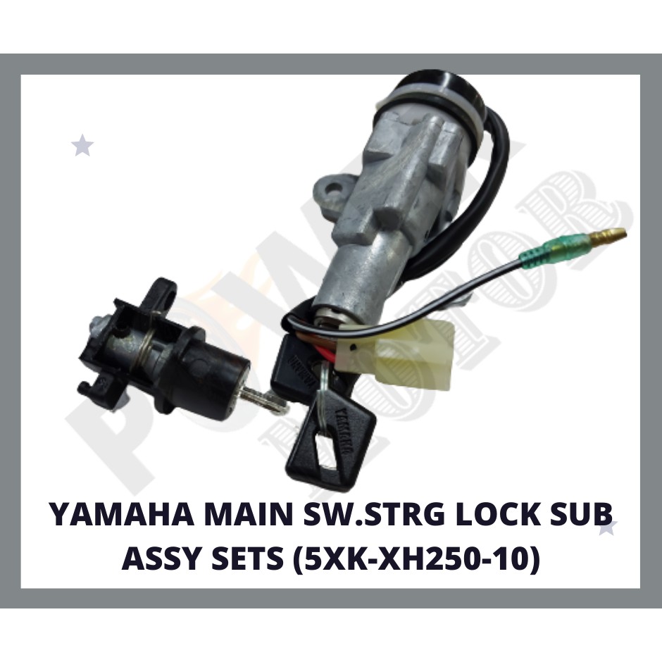 YAMAHA MAIN SW.STRG LOCK SUB ASSY SETS (5XK-XH250-10) | Shopee Malaysia