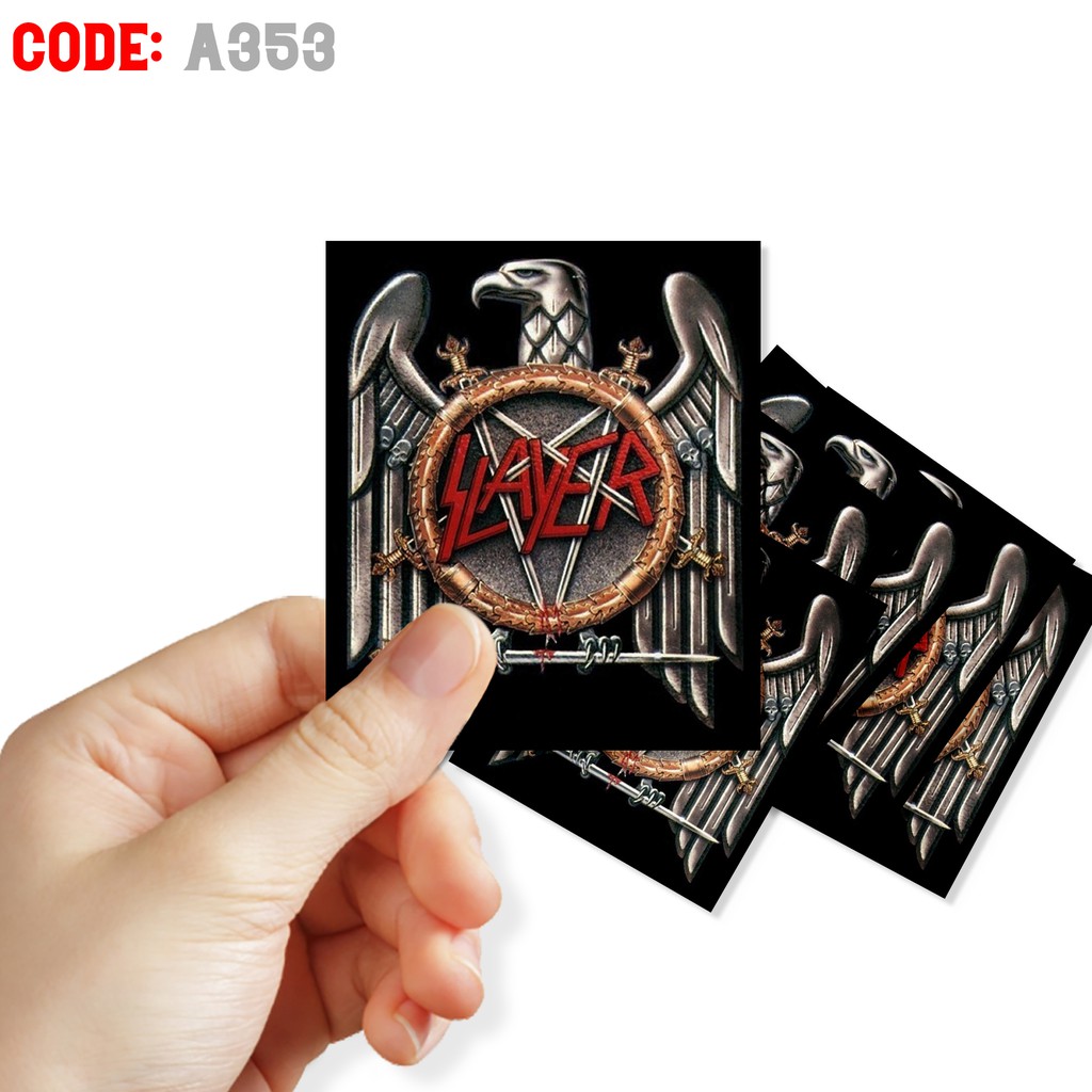 Sticker Band (18) Scorpions, Simple Plan, Skinhead, Slayer, Sleeping ...