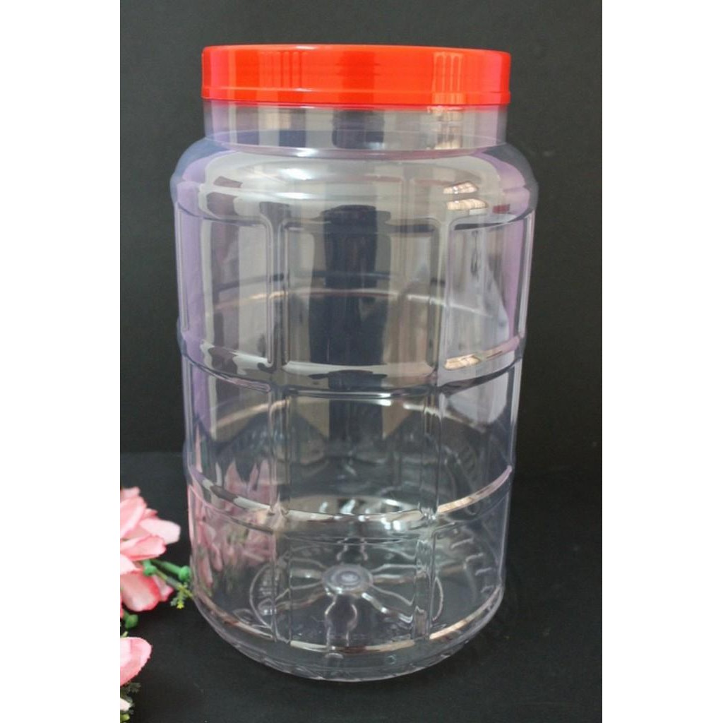 PET Container Red Lid * Chinese New Year CNY Cookies Container - 4L ...