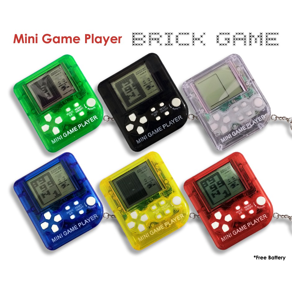 Mini Portable Large Screen Classic Brick Game With Keychain | Shopee ...