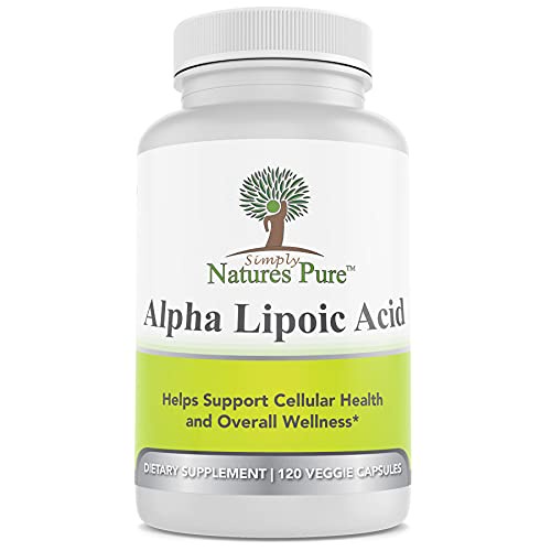 Simply Nature's Pure Alpha Lipoic Acid 600mg 120 Veggie Capsules ...