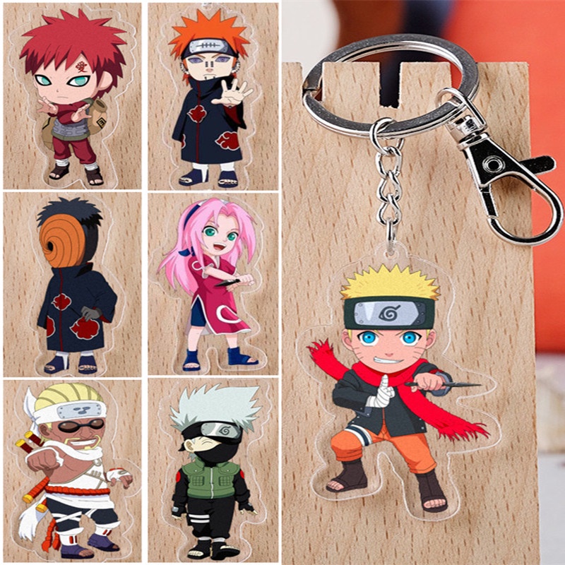 Naruto Anime Acrylic Keychain Keyring Collectible Souvenir Pendant ...