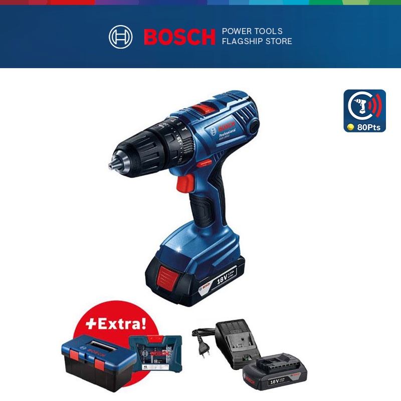 BOSCH GSB 180-LI Professional Cordless Impact Drill + 1 Fisherman’s Box ...