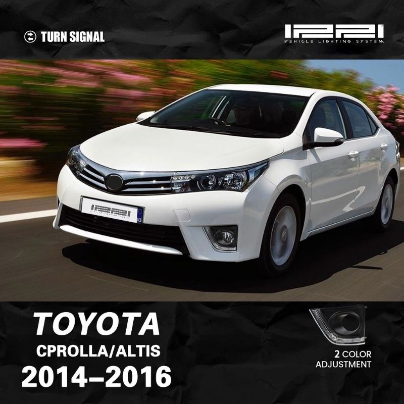 Toyota COROLLA ALTIS 2014 to 2016 Front LED Daytime Running Styling ...
