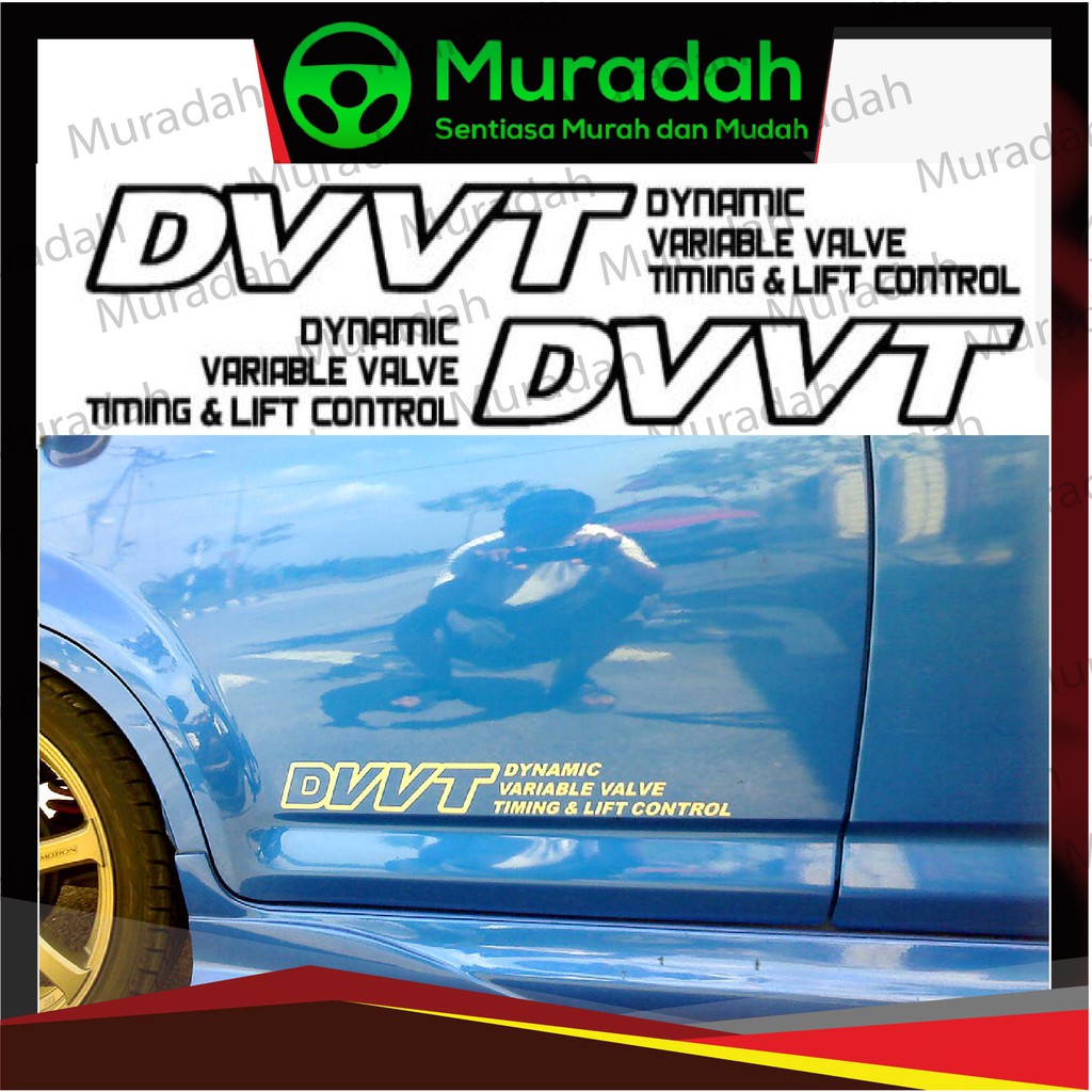 [READYSTOCK]Car Side Door Sticker Dvvt car Sticker / Sticker kereta ...