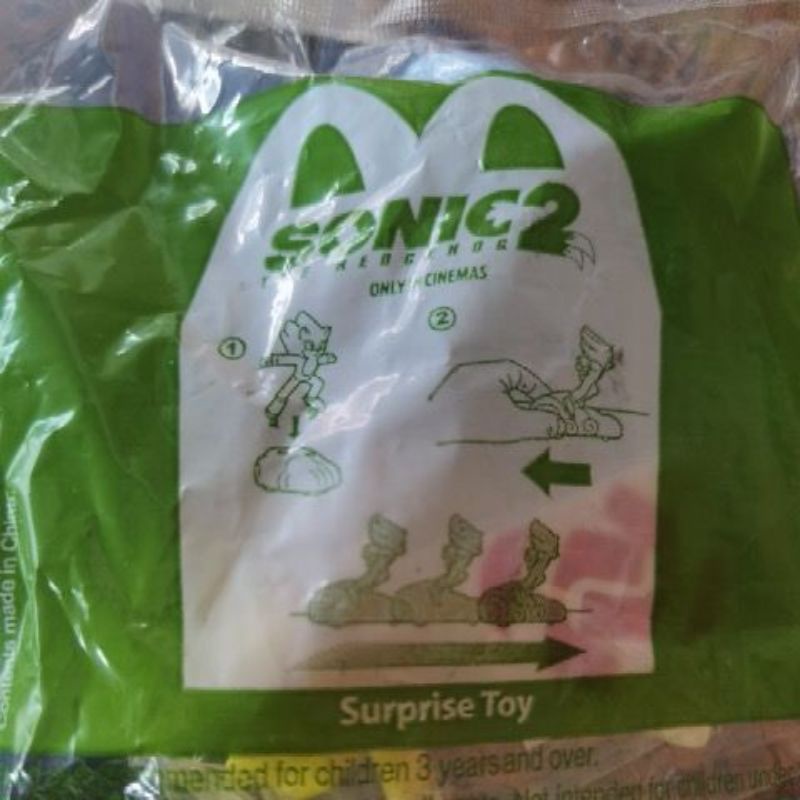 McDonald's McD Happy Meal Toys Sonic 2 Surprise Toy Golden Sonic new in ...