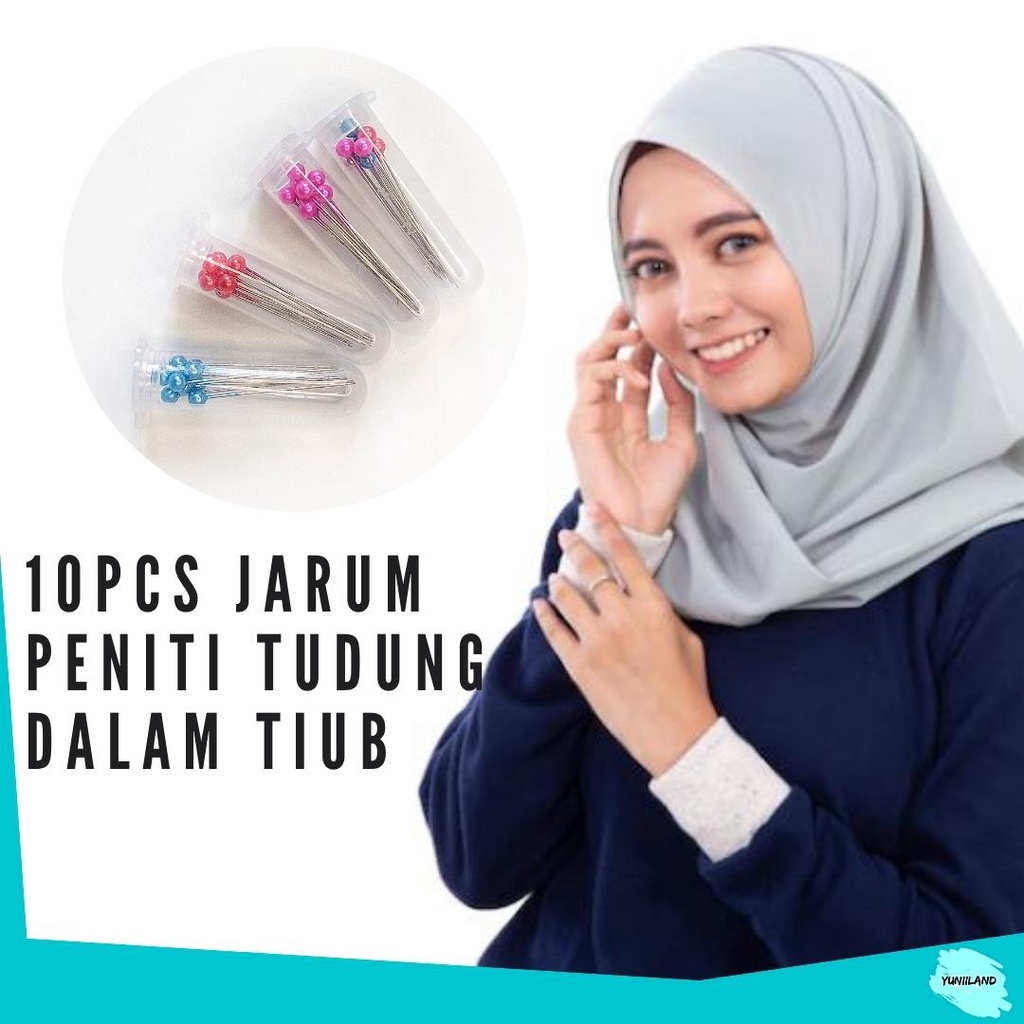 Ready Stock Jarum Peniti Tudung 10 pcs / Stainless Pin Hijab Dalam ...