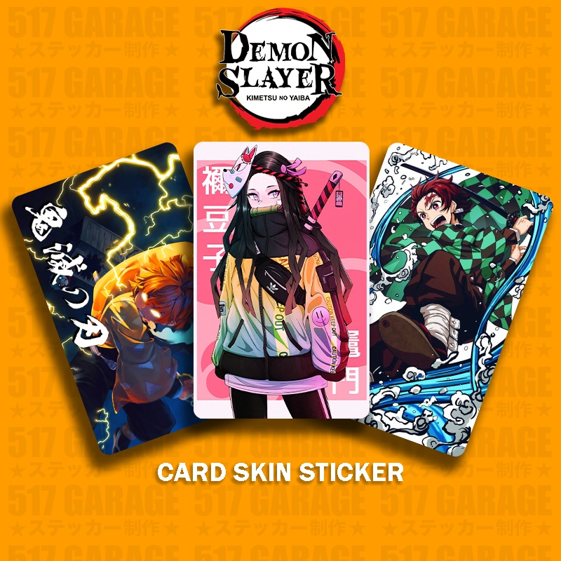 DEMON SLAYER - NEZUKO - T*G STICKER - CARD STICKER - BANK CARD STICKER ...