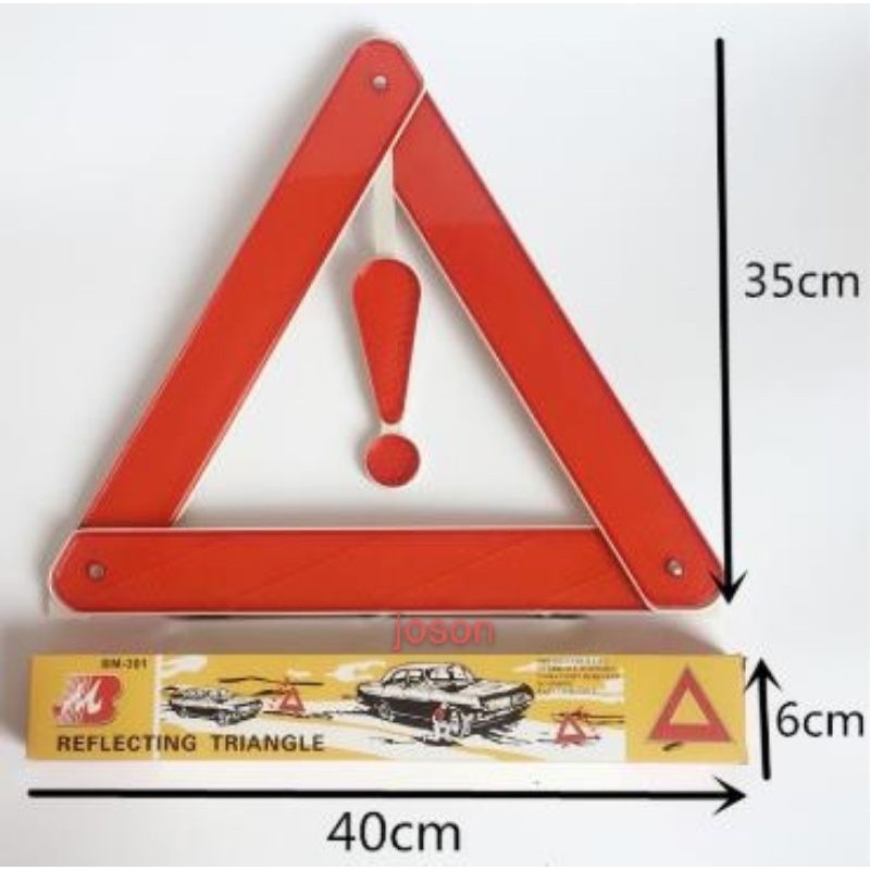 Car Triangle Warning Sign Reflective Emergency Stop Sign Board ...