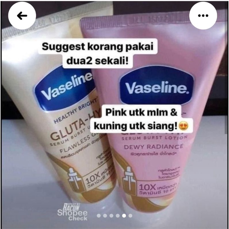 🔥NEW ITEM🔥LOSYEN VASELINE GLUTA-NYA VIRAL 330ML&200ML/PUTIH MELEPAK ...