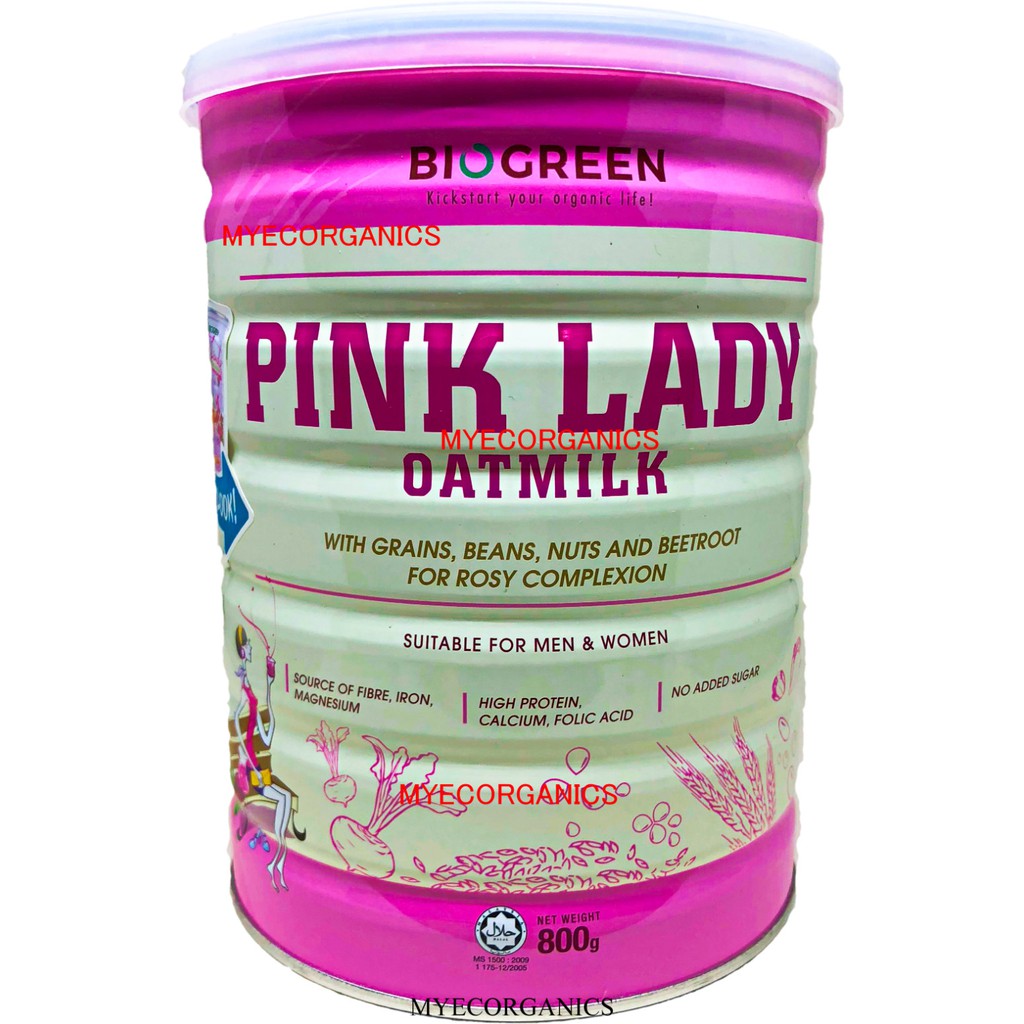 Biogreen Pink Lady Oatmilk 800G, EXP *10/2028* | Shopee Malaysia