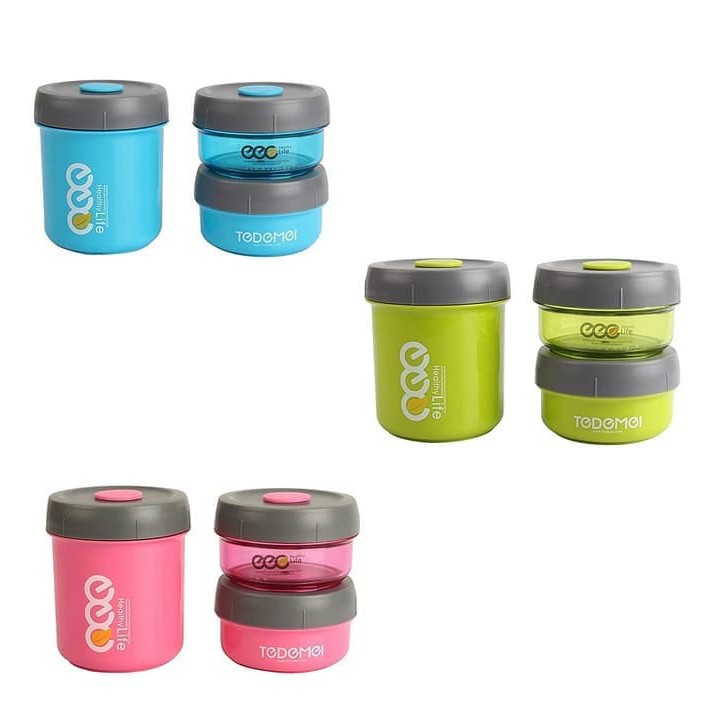 #3 IN 1# TEDEMEI Canister Kids Lunch Box Sets | Shopee Malaysia