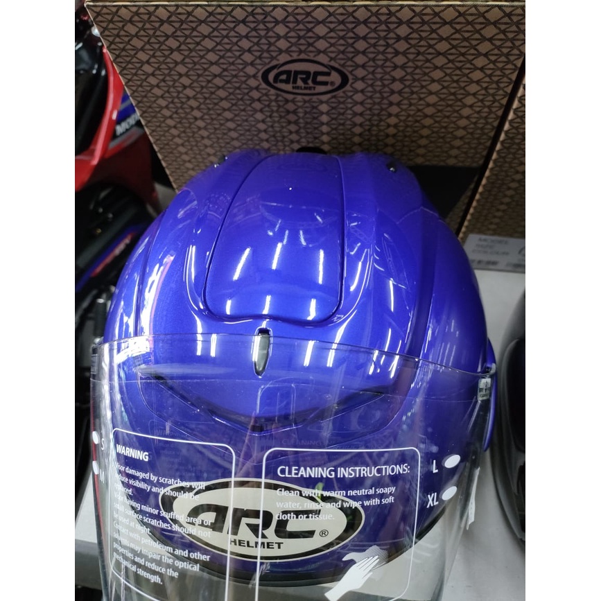HELMET ARC RITZ New Flash Special Ori Size L-XXL with Sirim Cert Topi ...