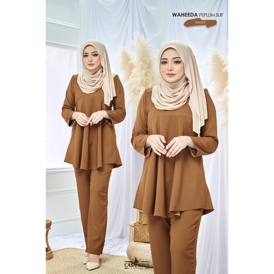 🔥 HOT ITEM 🔥 WAHEEDA PEPLUM SUIT DRESS 👗 NEW COLLECTION DESIGN yang ...