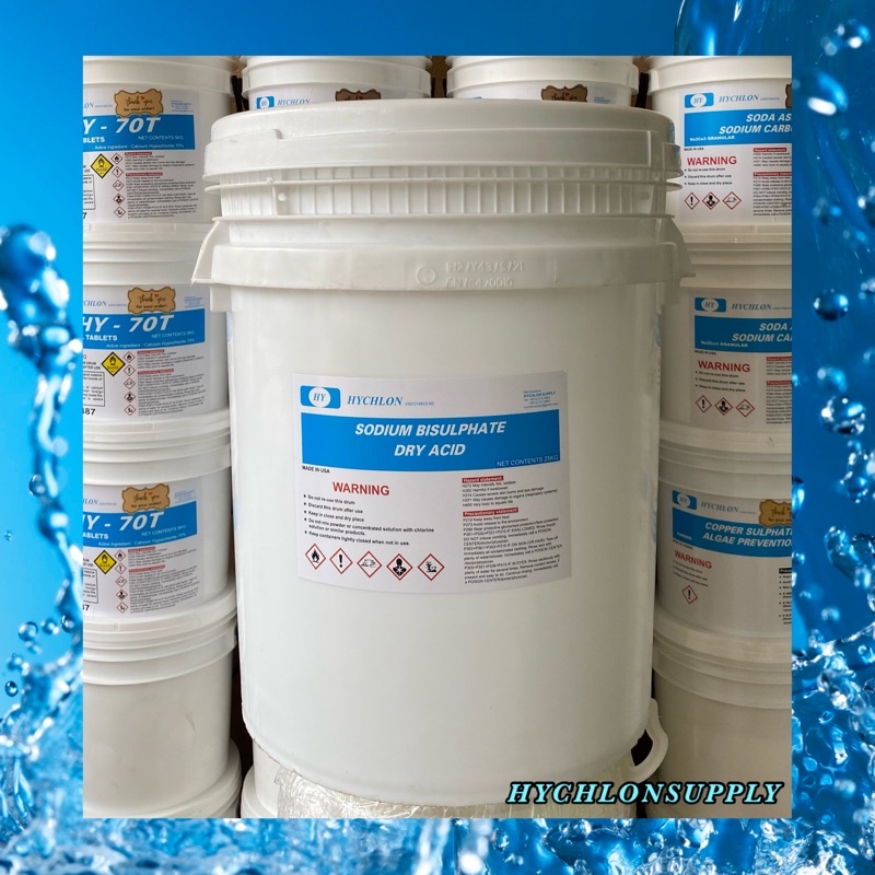 NATRIUMBISULFAT Sodium Bisulphate（25KG)Swimming Pool (pH - ) Down / Reducer / Decreaser - Dry ...