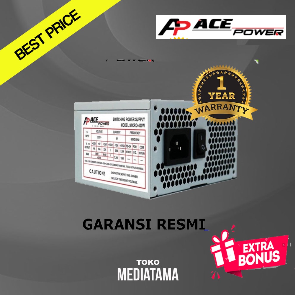Ace Power Supply SFX 400W | Shopee Malaysia