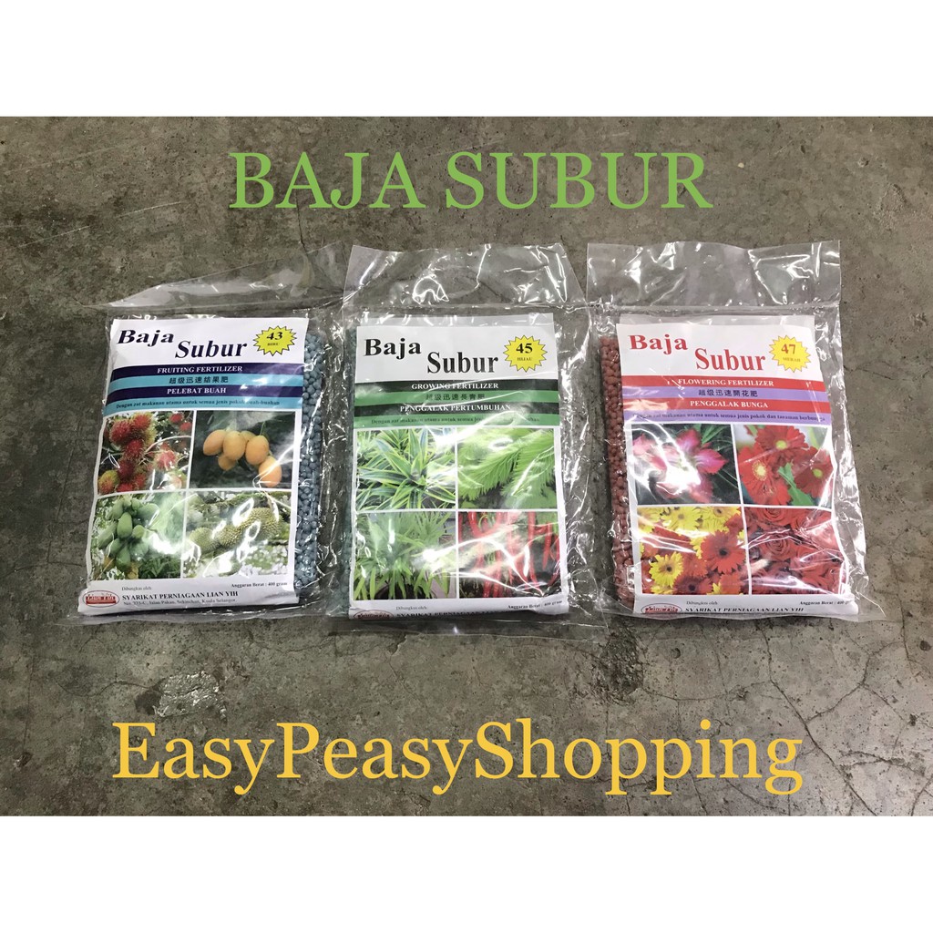 Baja Subur/ Fertilizer/ Baja Bunga (READY STOCK) | Shopee Malaysia
