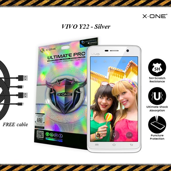 Vivo Y22 X-One Ultimate Pro Screen Protector (Silver) (Free Cable) | Shopee Malaysia