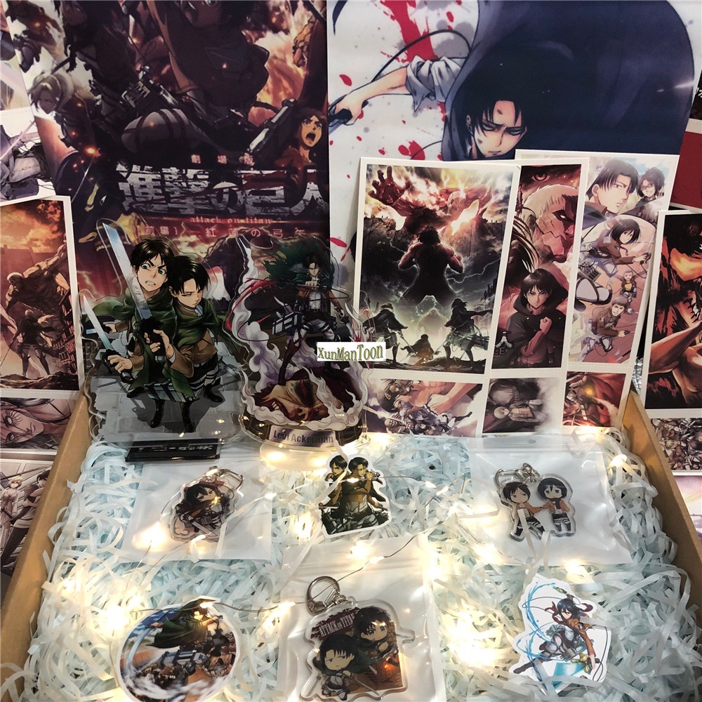 Attack on Titan Eren Shingeki no Kyojin Levi Ackerman Anime Acrylic ...