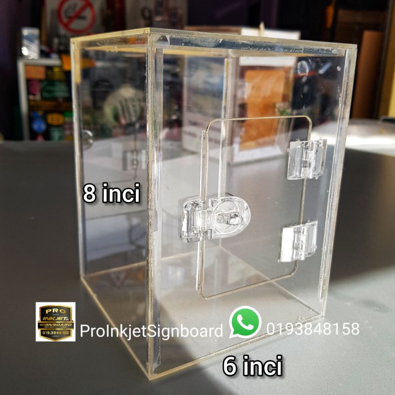 Kotak Undi/Peti Cadangan/Tabung Derma/Donation Box/Acrylic Box/Tabung ...