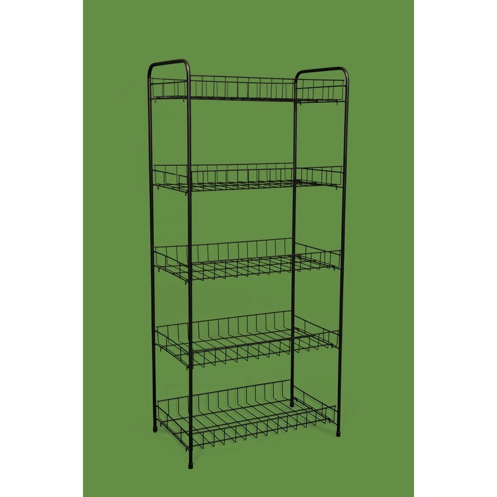 5 Layers Multi Purpose Rack/Rak 5 Tingkat/Organizers - 2M7775 BLACK ...