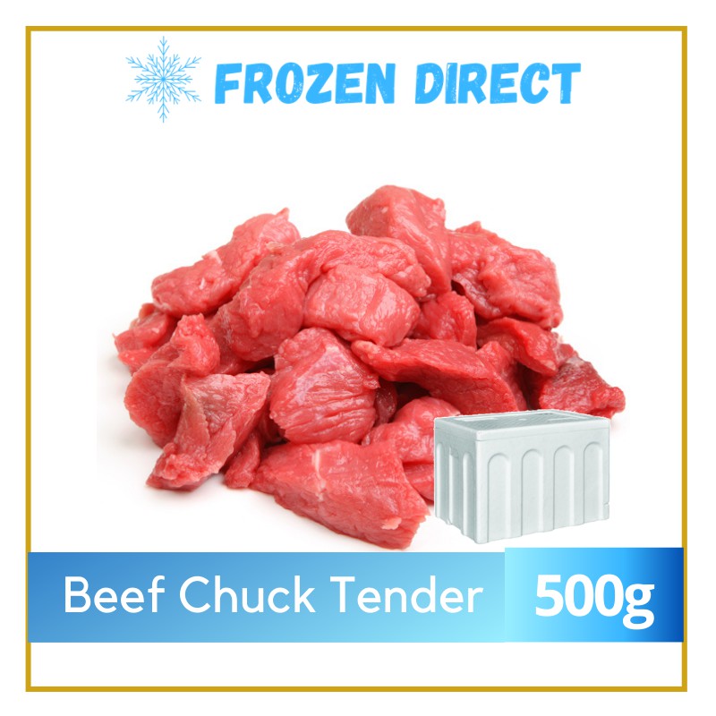 Beef Chuck Tender Cube / Daging Batang Pinang 500g (Vacuum Packed ...