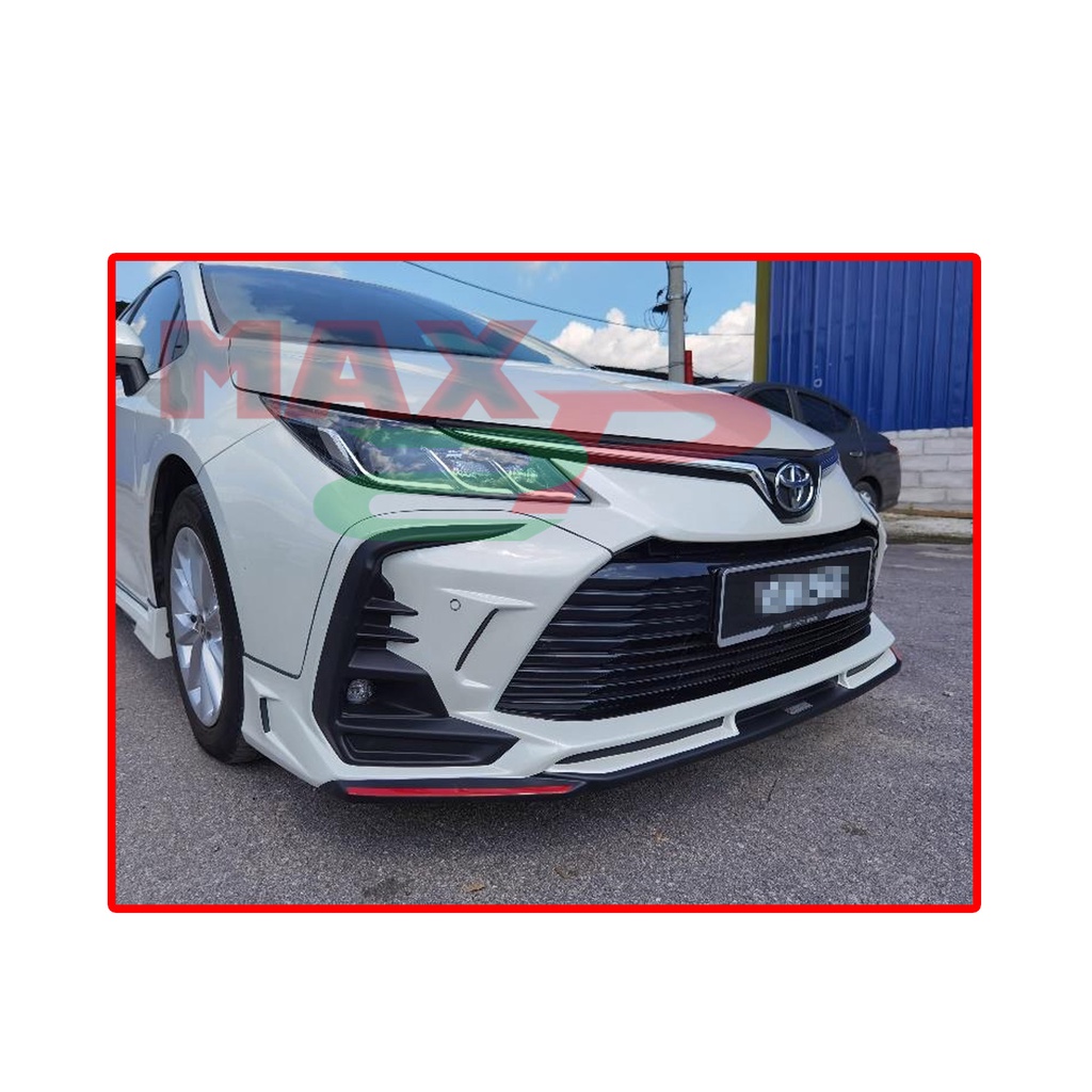 Toyota Altis (2020) DRIVE 68 Style Front Skirt Skirting Bumper ABS ...