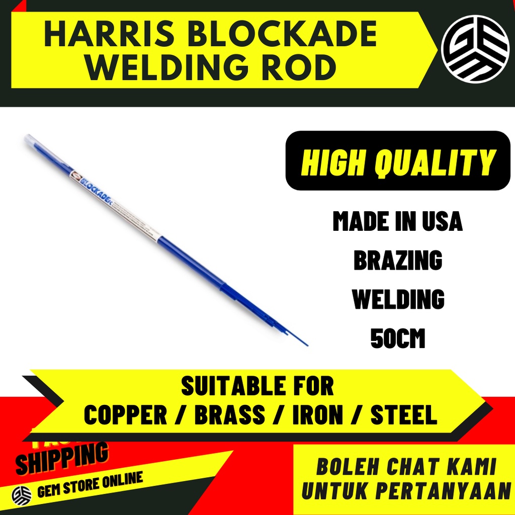 Harris Blockade Brazing Alloy Rod Flux Coated Welding Rod Brazing Rod ...